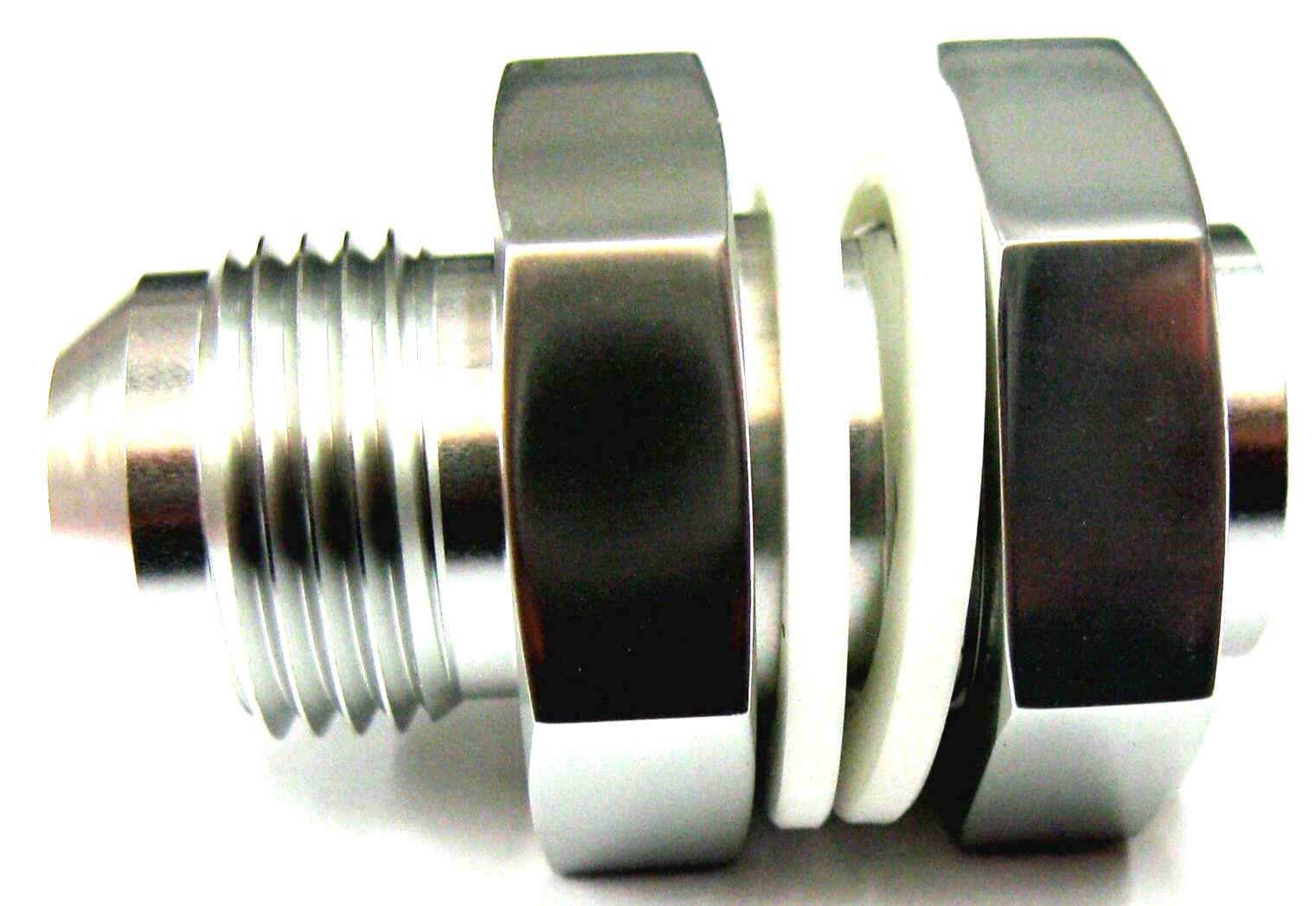 12 AN BOLT IN FUEL CELL BUNG TURBO RETURN LINE SimChrome Polished ...