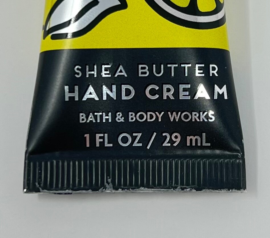2 BATH & BODY WORKS ICED LEMON POUND CAKE HAND CREAM LOTION TRAVEL SIZE ...
