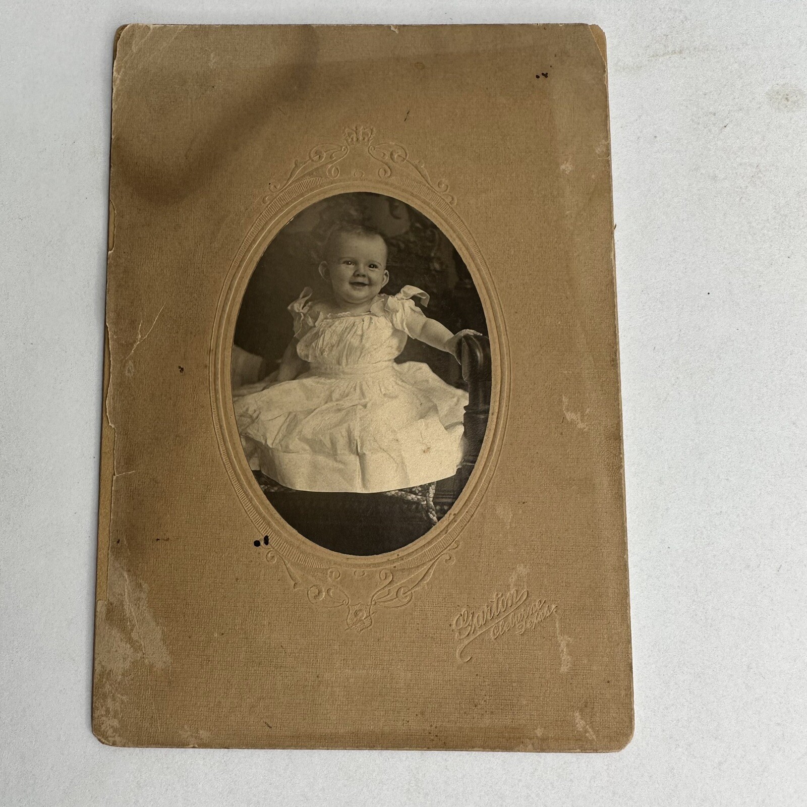 Antique Cabinet Card Photo Victorian Girl Celburne Texas TX WITH ...