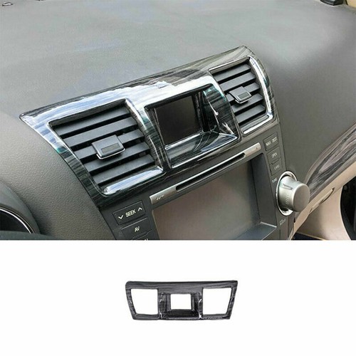 For Toyota Highlander 2009-14 Black Wood Grain Middle Air Outlet Vent ...