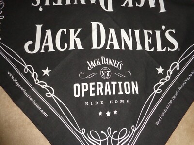 JACK DANIELS--BANDANA--OPERATION RIDE HOME--NEW 21" X 21" | eBay