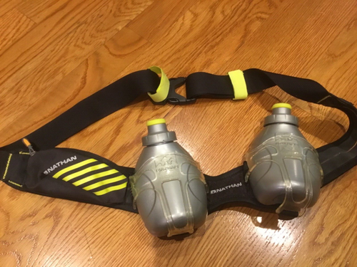 Nathan Fanny Pack Hydration Belt Double With 9oz Water Bottle Holder ...