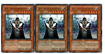 Yugioh- 3X D.D.M. - Different Dimension Master - Rare - 1st Ed - CRV ...
