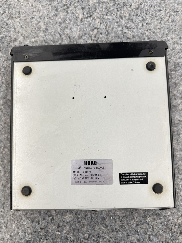 Korg 05R/W Midi Synthesizer Sound Module AI2 Synthesis Module Manual | eBay
