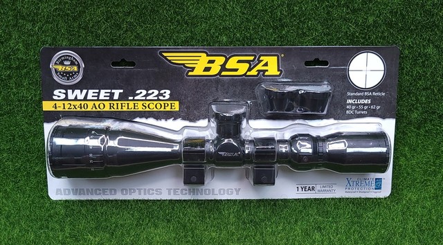 BSA Optics Sweet 223 AO 4-12x40 Black for sale online | eBay