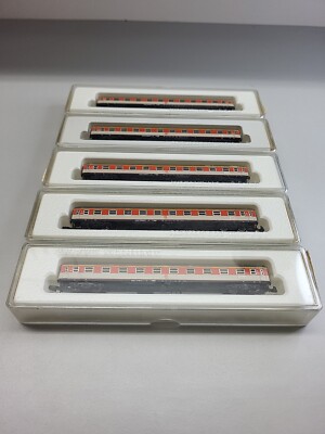 (5) Z Scale Marklin Mini-Club 8720 DB German Rail 1st Class Coach ...