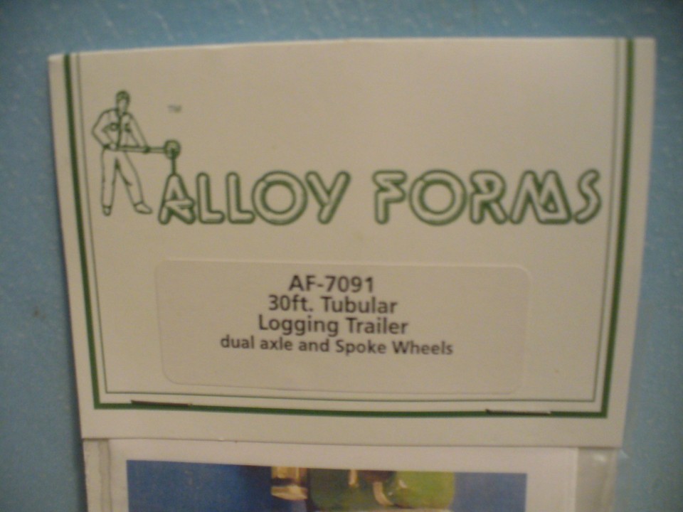 ALLOY FORMS #AF-7091 HO '30 ft. Tubular Logging Trailer Kit'-includes ...