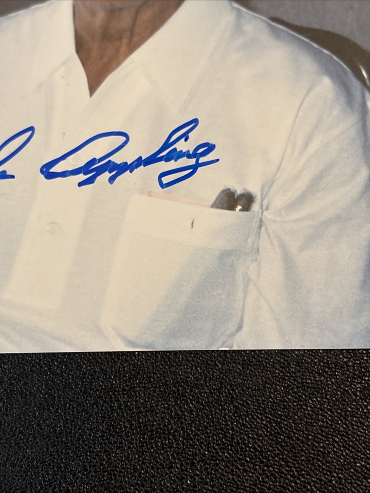 BASEBALL~SIGNED LUKE APPLING (HOF)~8x10 “LATER YEARS 2 CIGARS IN POCKET ...