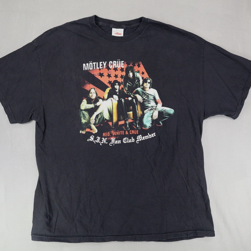 Vintage Motley Crue Fan Club Member T Shirt Mens 2XL Band Tee Heavy ...