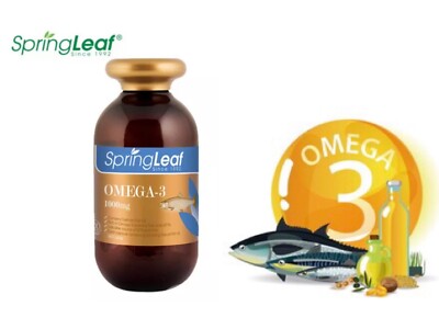 Spring Leaf Omega-3 Fish Oil 1000mg 400 Capsules Cardiovascular Health ...