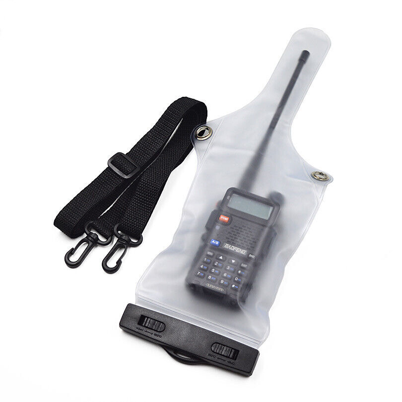 Portable Radio Waterproof Case Bag Holder With Lanyard For Walkie ...