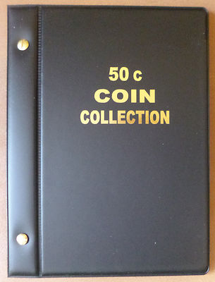 VST AUSTRALIAN 50c COIN ALBUM for 50c COLLECTION 1966 - 2023 BLACK ...