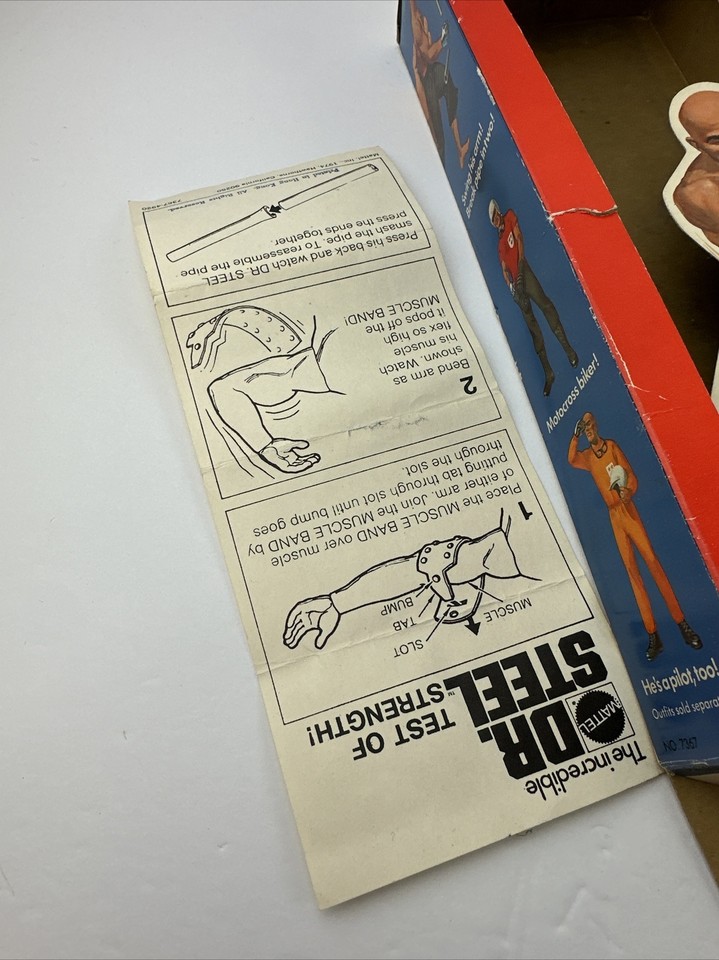 Vintage BIG JIM DR STEEL ACTION FIGURE w/Chopping Hand Mattel 1971 Hong ...