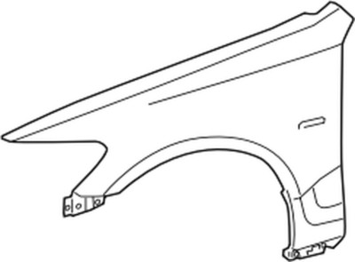 53802-3F211 Toyota Fender sub-assy, front lh 538023F211, New Genuine ...