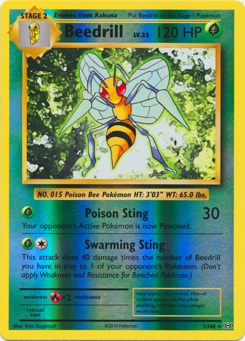 Beedrill 7/108 Evolutions for sale | eBay