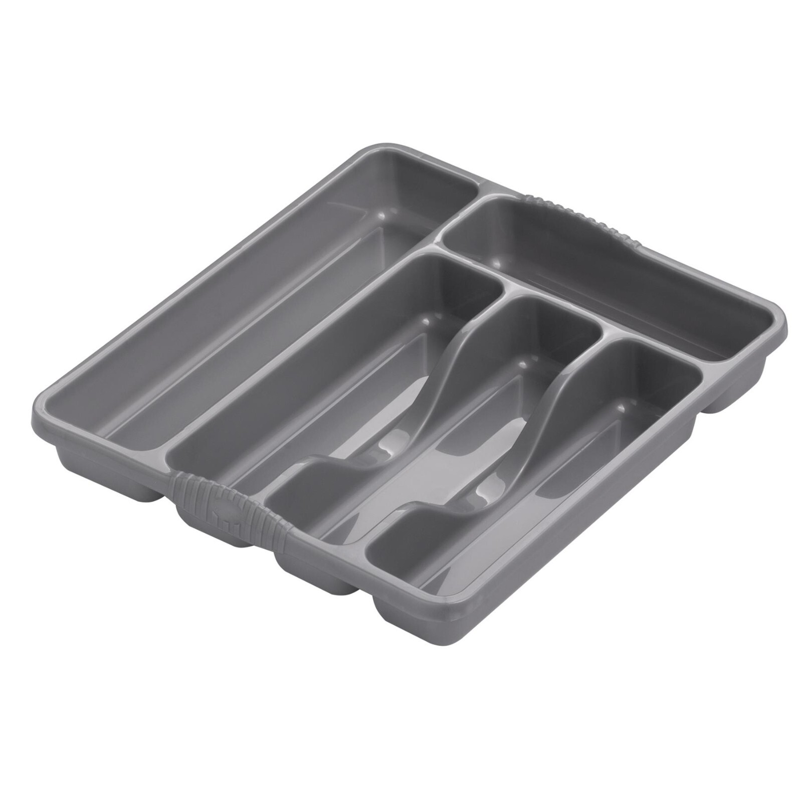 Cutlery Tray Drawer 5 Section Plastic Small Kitchen Insert Spoon Fork ...