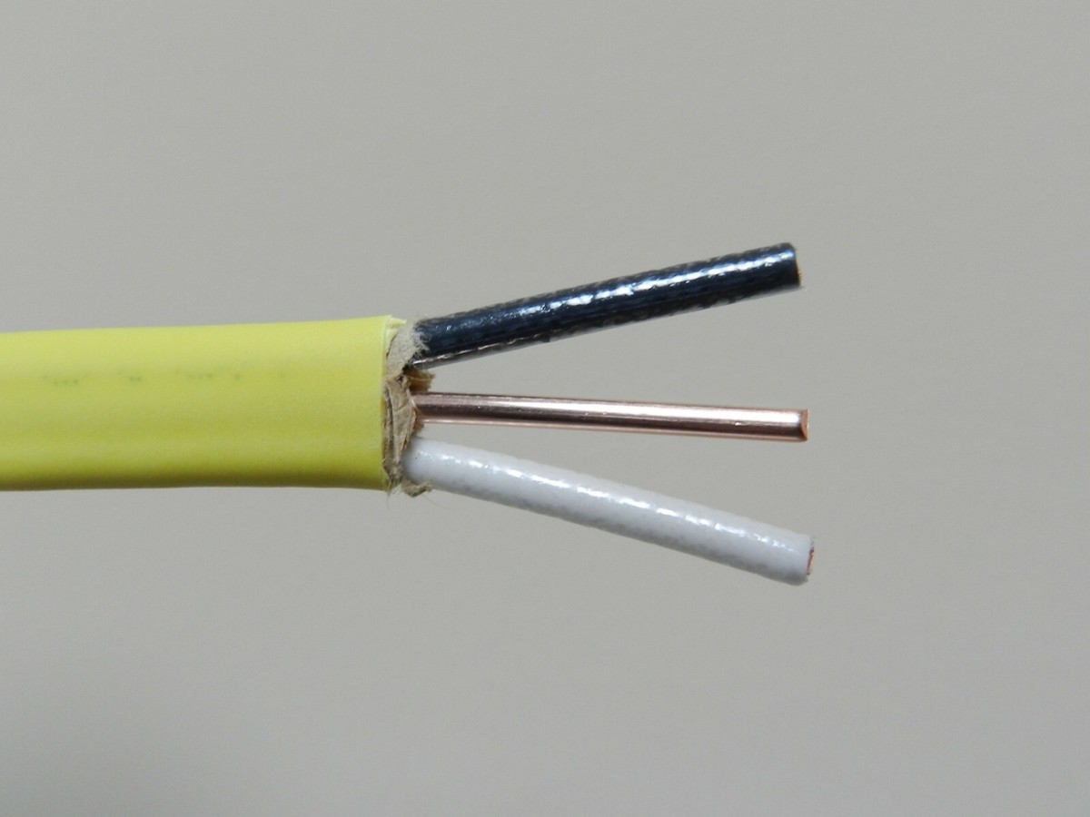 12/2 Nm-b Wire 100 Ft 12/2 NM-B WG Non-Metallic Sheathed Cable - Yellow ...