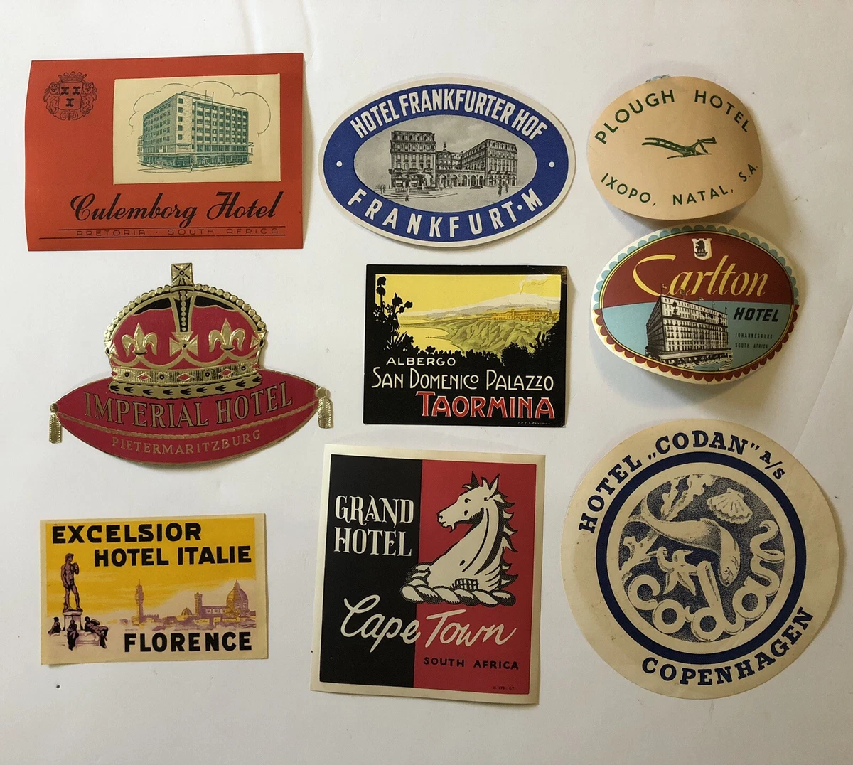Vintage Luggage Stamps