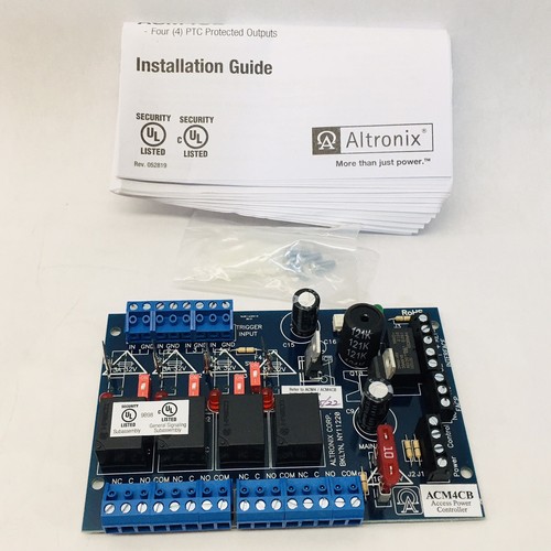 Altronix ACM4CB Access Power Controller. Four (4) PTC protected Access ...