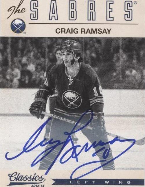 2012-13 Panini Classics Signatures - Craig Ramsay #121 Autographs (AU ...