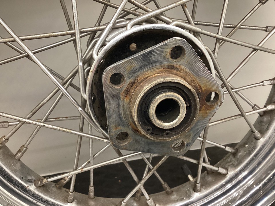 Harley Davidson Shovelhead Chopper Rear Wheel Dual Flange RARE 15” Nice ...
