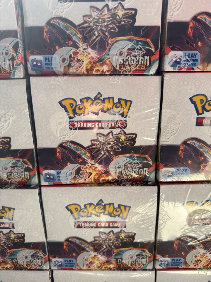 Pokemon Obsidian Flames Booster Box 36 Packs TCG Scarlet & Violet New ...