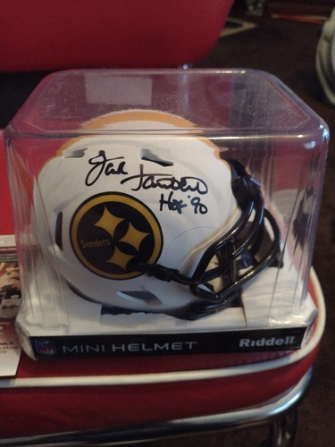 Jack Lambert Autograph Pittsburgh Steelers Mini Helmet Lunar Auto ...