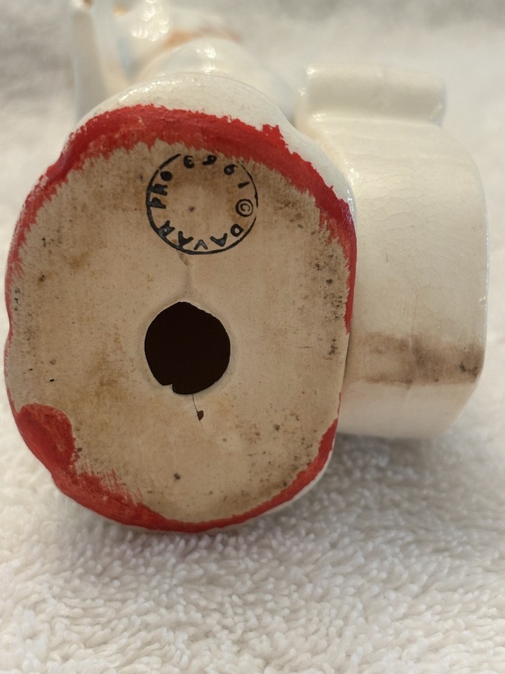 Vintage Ceramic Porcelain Angel Figurine Made In Japan With Open Harp 4 ...