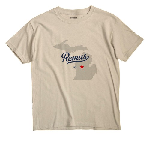 Remus Michigan MI Mich T-Shirt MAP | eBay