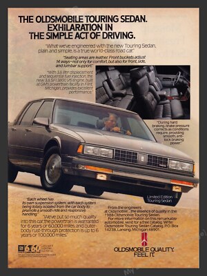 Oldsmobile Limited Edition Touring Sedan 1980s Print Advertisement Ad ...