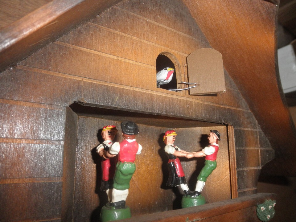 Cuckoo Clock German Trumpeter Black Forest Chalet 1 Day CK3365 | eBay