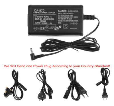 Compact Power Adapter for Canon DC10 DC19 DC20 DC21 DC22 DC40 DC50 DVD ...
