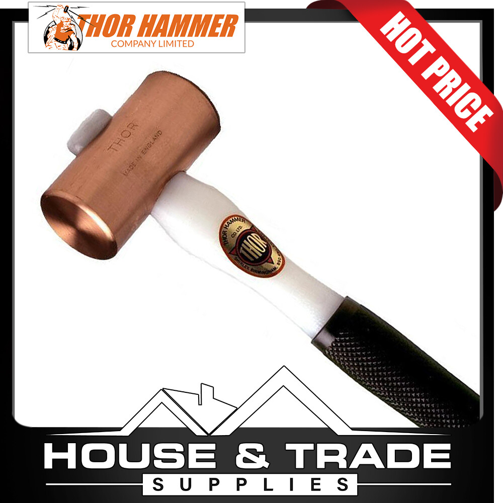 Thor Mallet Solid Copper 950g 2Lb 38mm Face Plastic Handle TH704 | eBay ...
