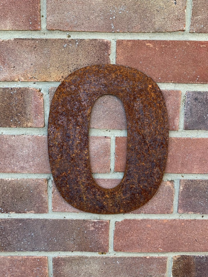 10 Inch rusty metal letters and numbers shop sign home COMBINED POSTAGE ...