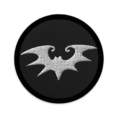 Spooky Goth Vampire Bat Embroidered Patch Iron On Applique Gothic ...