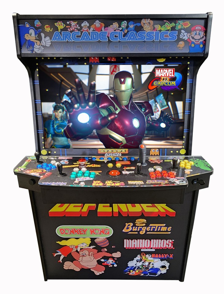 43" 4K Arcade Classics 4-Player Upright Arcade Game | eBay