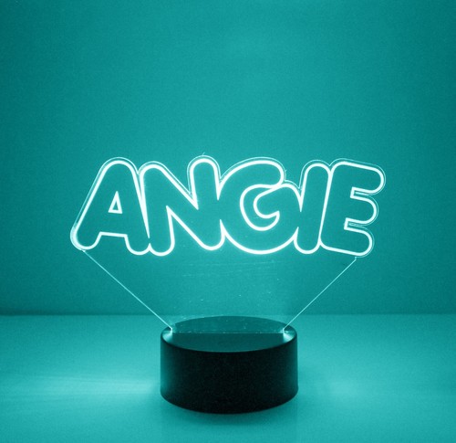 Name Light Up, Night Light Lamp - 16 Color LED w/ Remote - Custom Name ...