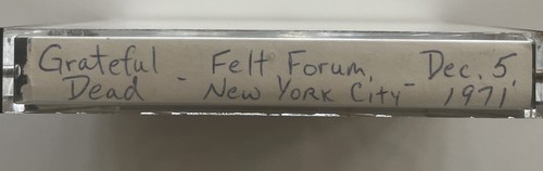 Grateful Dead Cassette 1971 Felt Forum NYC | eBay