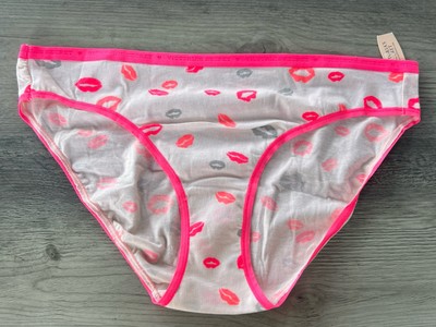 Vintage Victorias Secret Signature Logo Band Cotton Bikini Brief Panty ...