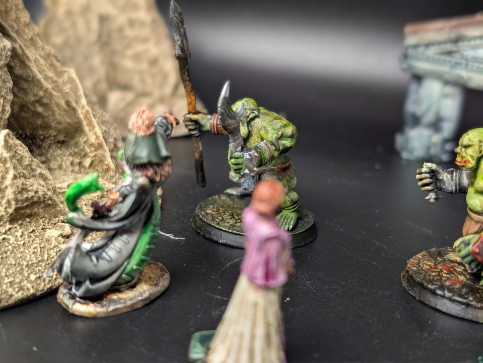 Well painted relentless orc dual wield d&d fantasy miniature | eBay