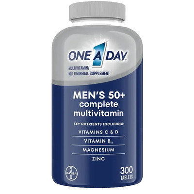 One A Day Men's 50+ Multivitamin 300 Tablets Exp 05/2027 Adult Men ...