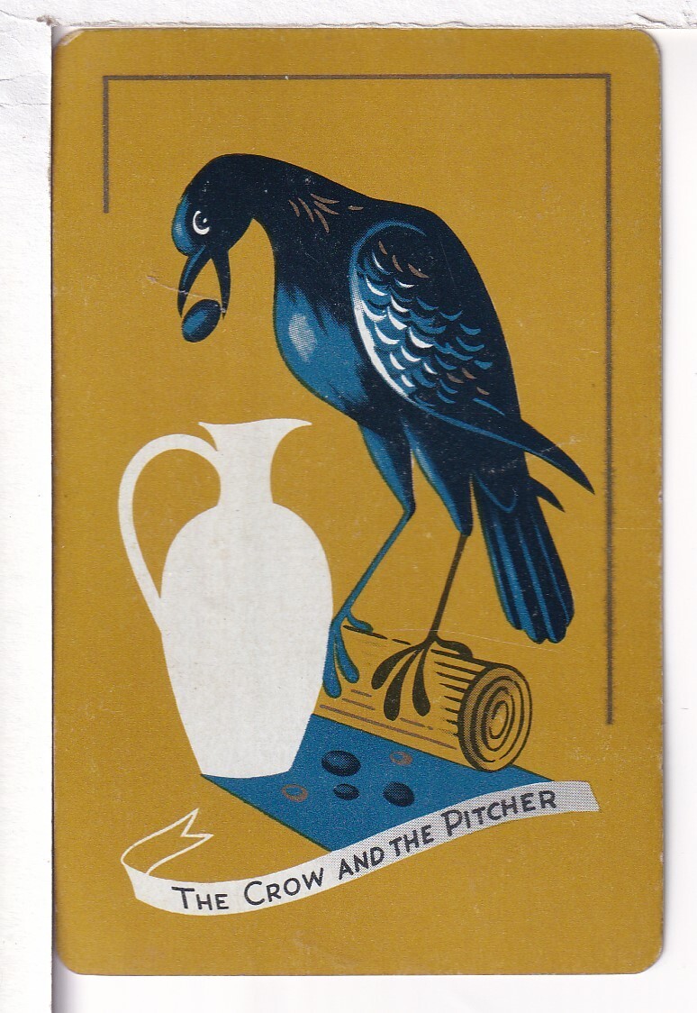 Single Vintage ID Named Animals, "The Crow and the Pitcher" Playing ...