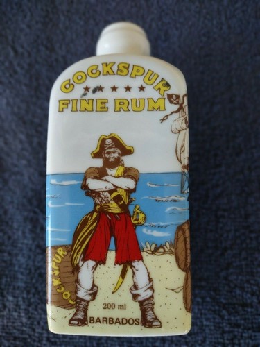 Cockspur Fine Rum Barbados 200 ml Empty Rum Bottle NO TOP! | eBay UK