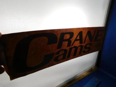 CRANE CAMS STICKER DECAL WINDOW CLING ADVERTISING HOT RODS RACING CARS ...