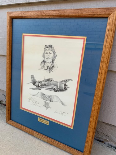 Joe FOSS - USMC / Lonnie Ortega Signature in Print - 1991 - Unframed | eBay