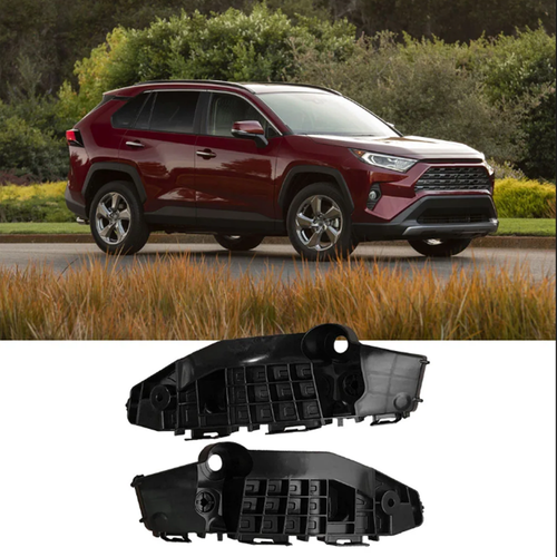 1 Pair Front Bumper Support Retainer Brackets For 19-21 Toyota Rav4 ...