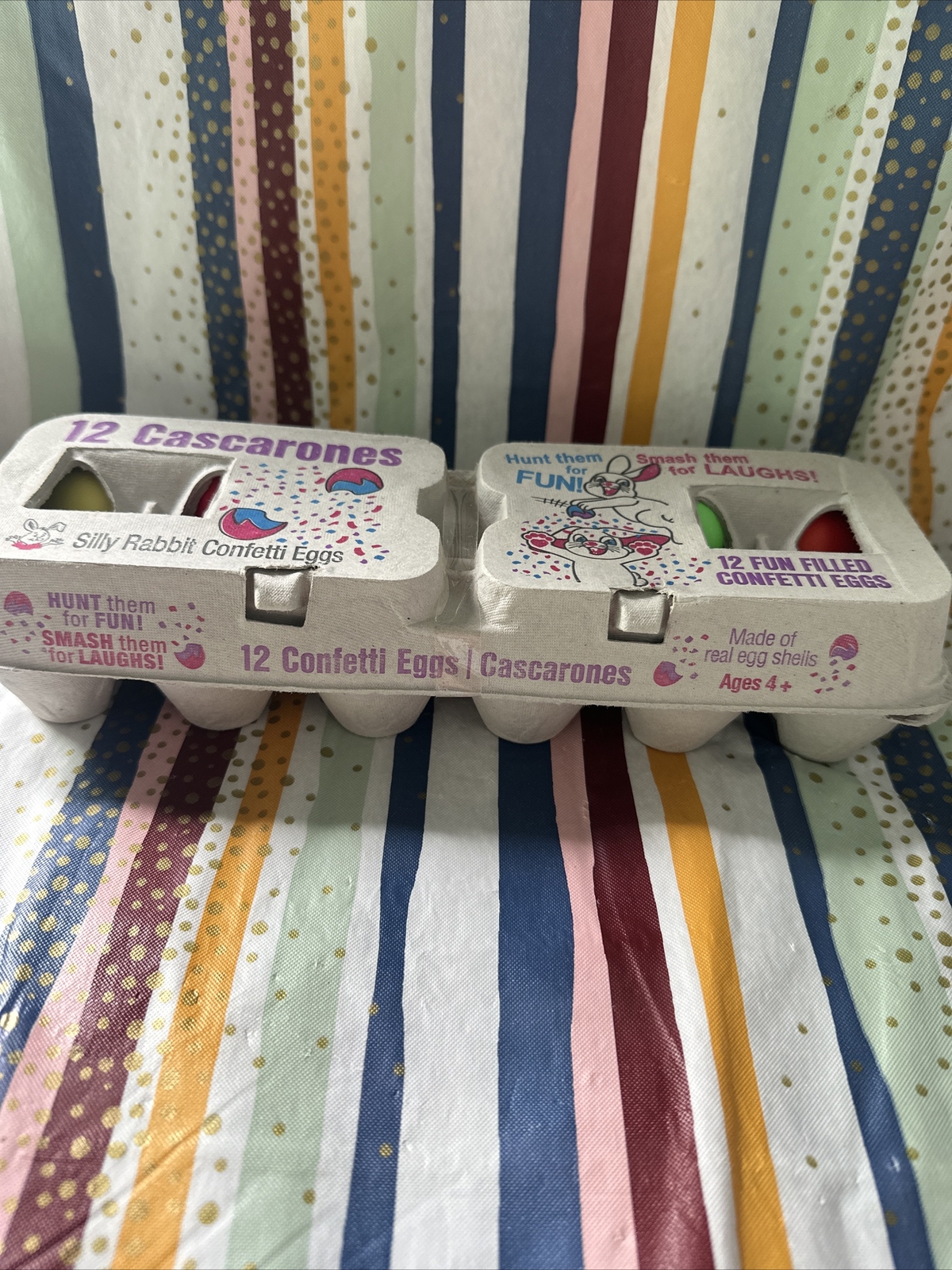 Silly Rabbit Confetti Eggs Cascarones 18pk for sale online | eBay