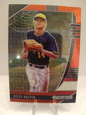 2020 Prizm Draft Picks Red Mojo Petey Halpin #PDP95 Prizms Baseball ...