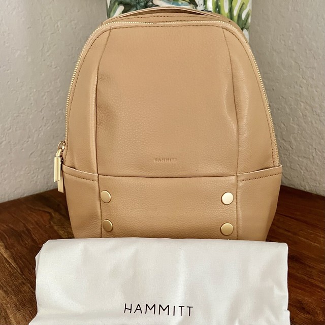 Hammitt Hunter Small Botanical Snake Gold Brushed Leather Backpack for ...