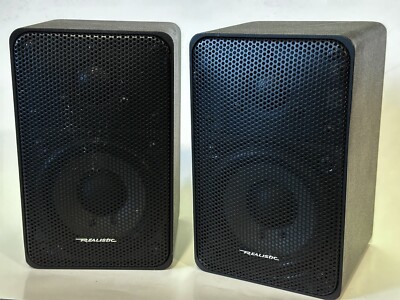 Vintage Black Realistic Minimus 7 speakers 40-2030B, Radio Shack Tandy ...